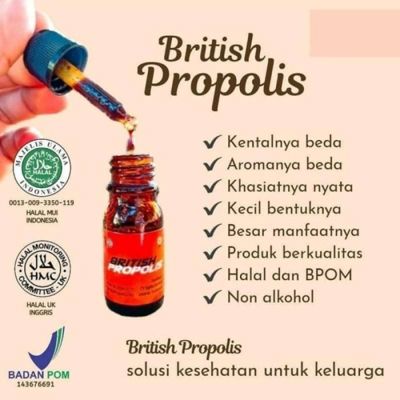 Jual Paket 3 Botol British Propolis 100% Ori / Obat Kolesterol Paling ...