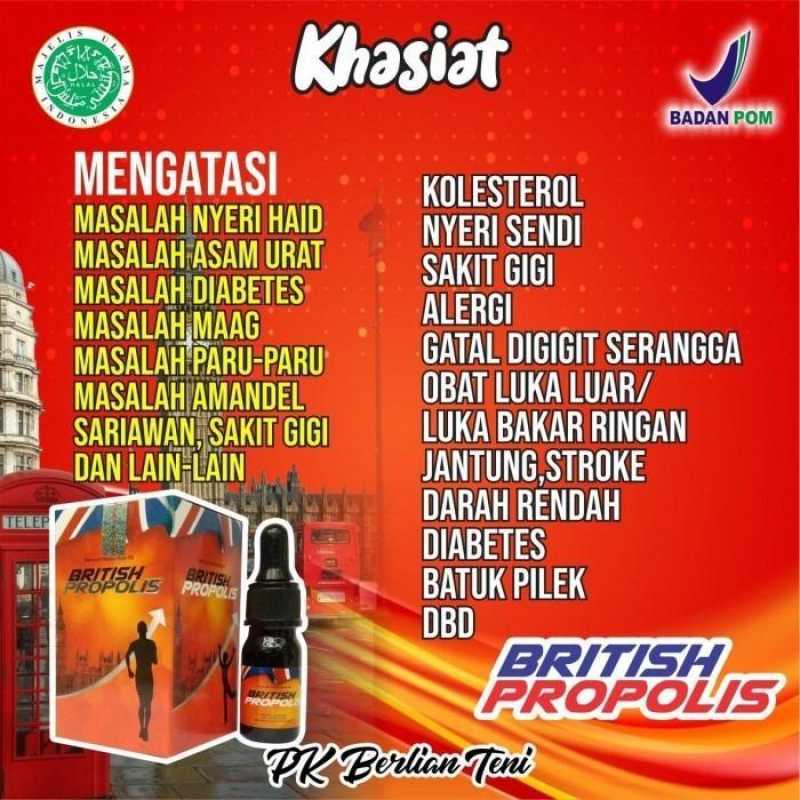 Jual Paket 3 Botol British Propolis 100% Ori / Obat Kolesterol Paling ...