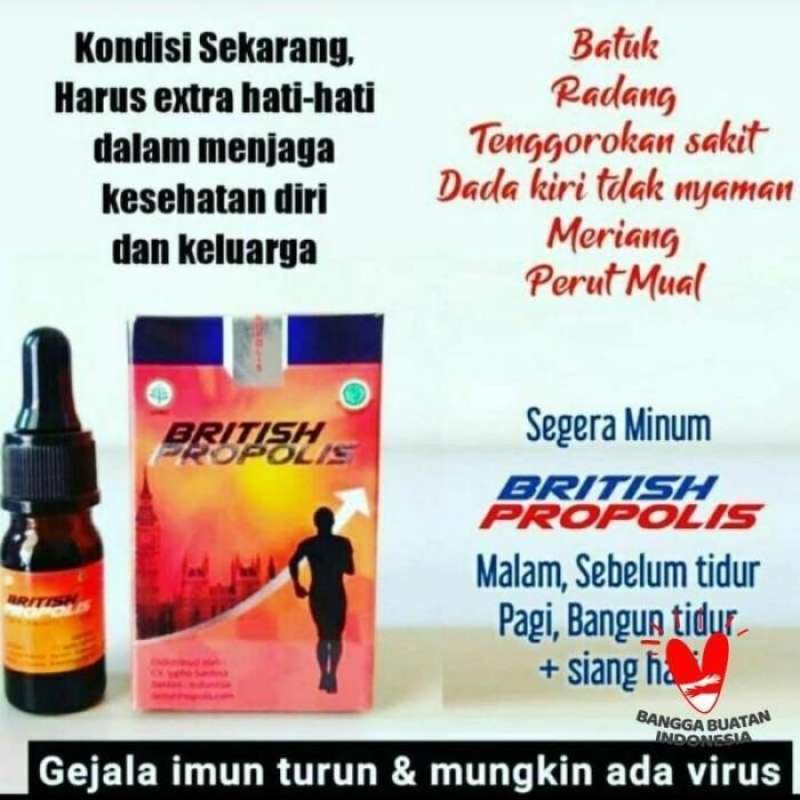 Jual Paket 3 Botol British Propolis 100% Ori / Obat Kolesterol Paling ...