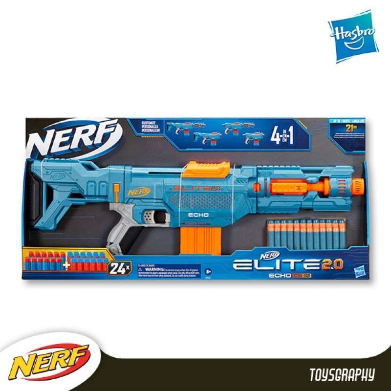 Promo Nerf Elite 2.0 ECHO CS10 4 in 1 Delta Trooper 24 Darts Diskon 23% ...