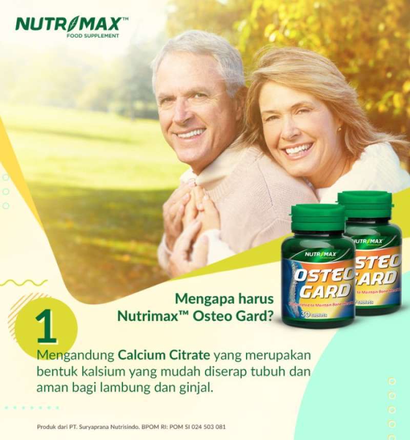 Jual Nutrimax Osteogard Isi 30 Tablet Di Seller Anes Medika Center ...