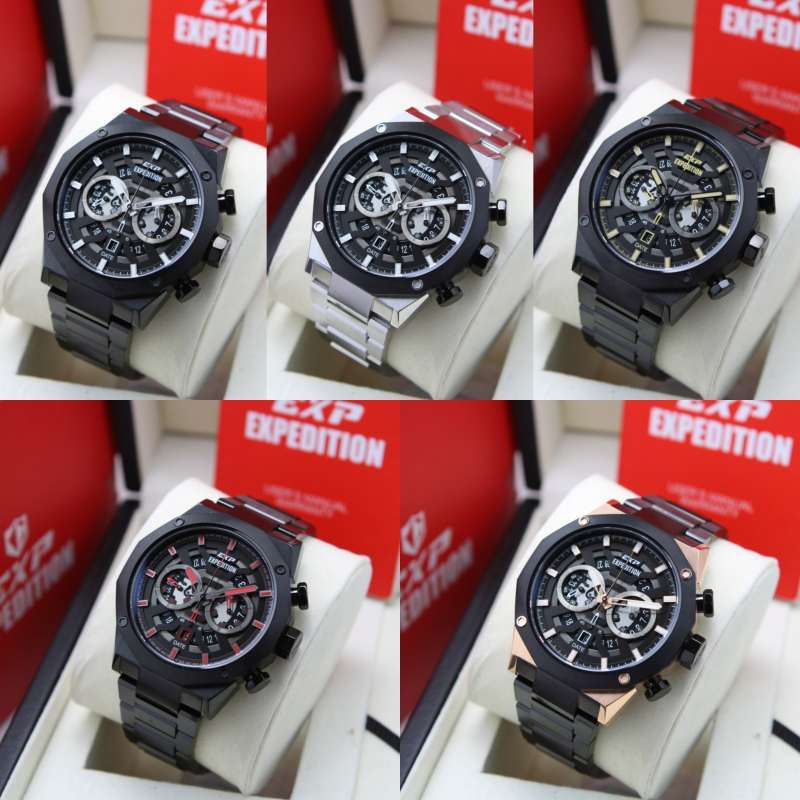 Jual Jam Tangan Pria Expedition E 6834 E6834 Mcb Series Original ...