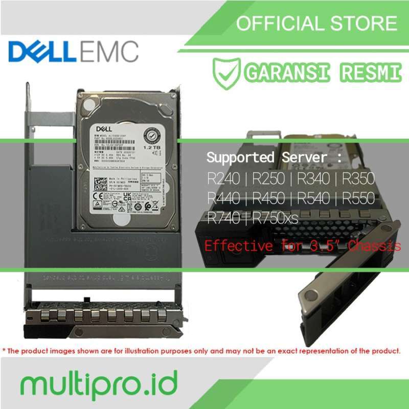 Jual Harddisk Dell 1.2tb Sas 2.5in Hot-plug Hdd For Rack Server Di ...