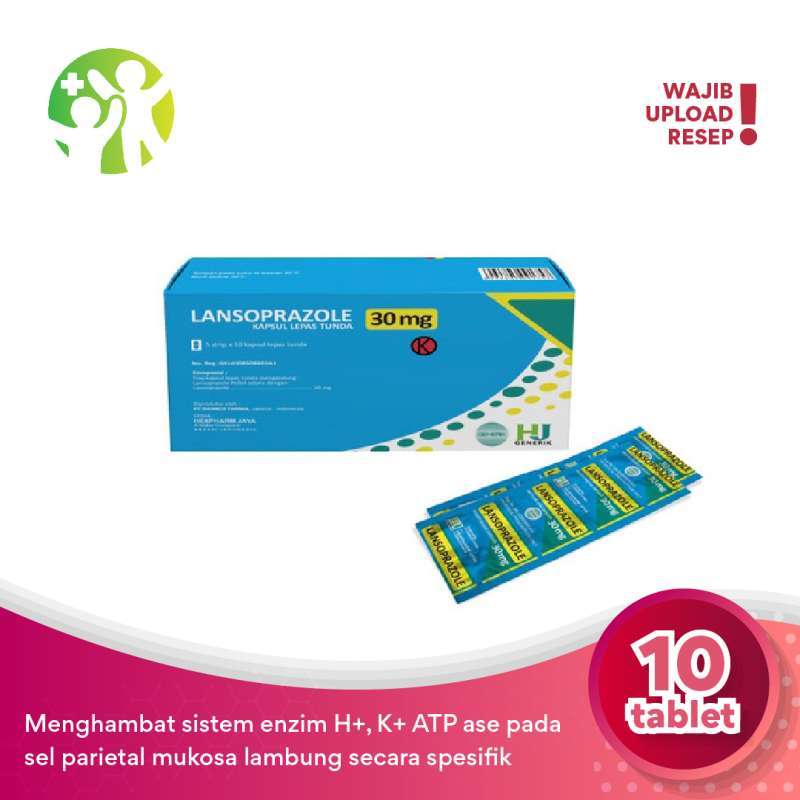 Jual Lansoprazole 30 Mg - Mengobati Ulkus Duodenum, Ulkus Gaster Jinak ...