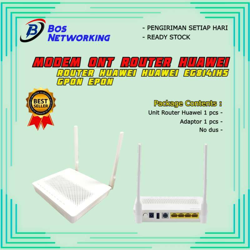 Jual Modem Ont Router Huawei Eg8141h5 Gpon Epon Di Seller Bos Networking - Mangkujayan, Kab ...