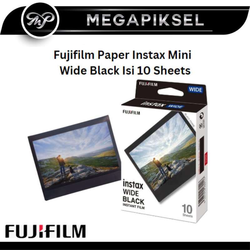 Jual Fujifilm Paper Instax Mini Wide Black Isi 10 Sheets di Seller ...