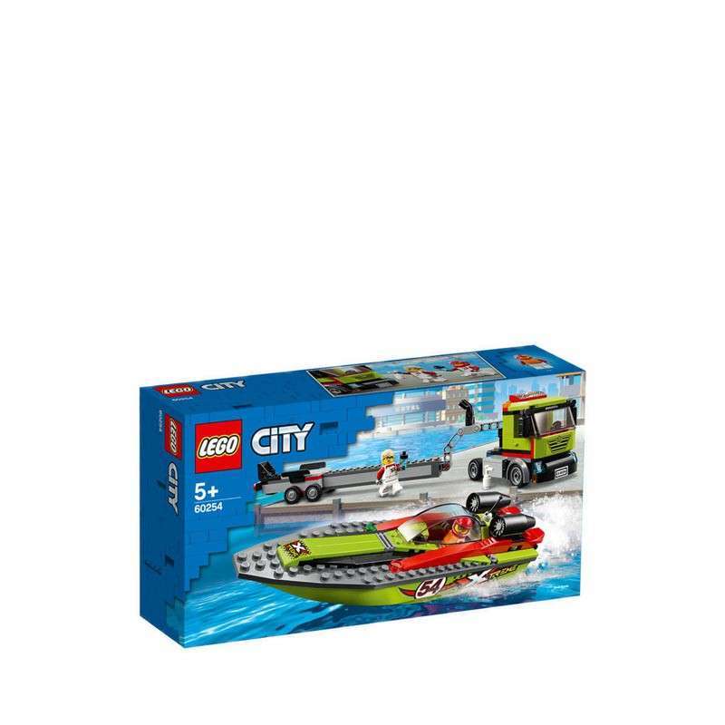 Promo Mainan Mini Block Anak LEGO CITY Race Boat Transporter 60254 ...