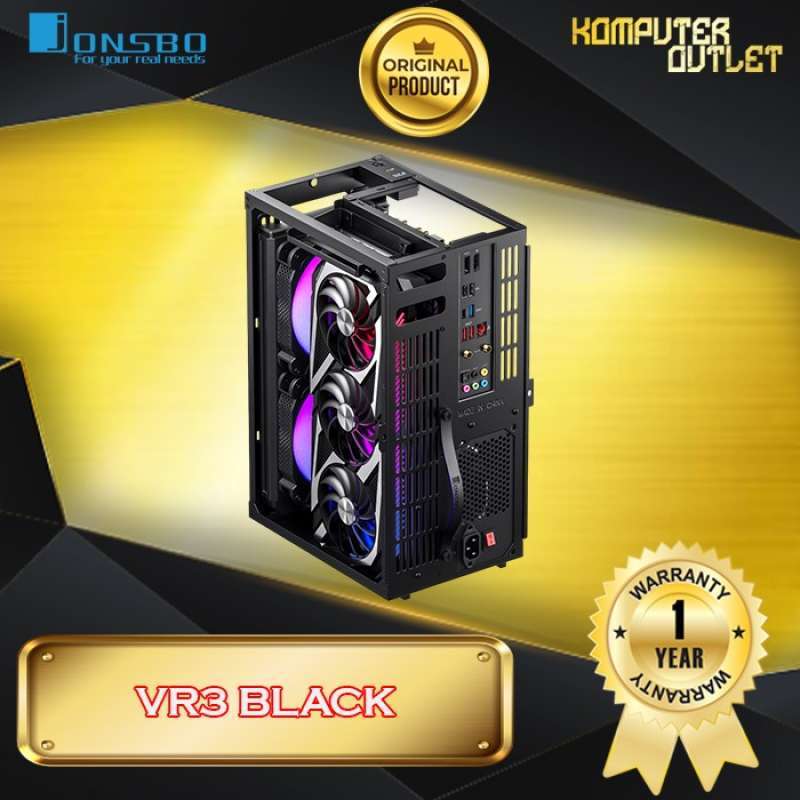 Jual Jonsbo Vr3 Black - Casing Pc Mini Itx Side Tempered Glass - Pc Case Di Seller ...