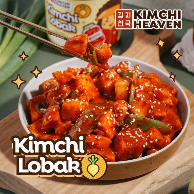 Jual 800g Fresh Korean Kimchi In Jar Halal (sawi / Lobak /timun / Mix ...
