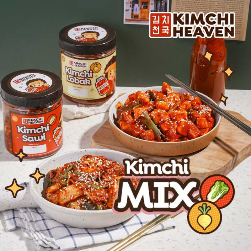 Jual 800g Fresh Korean Kimchi In Jar Halal (sawi / Lobak /timun / Mix ...