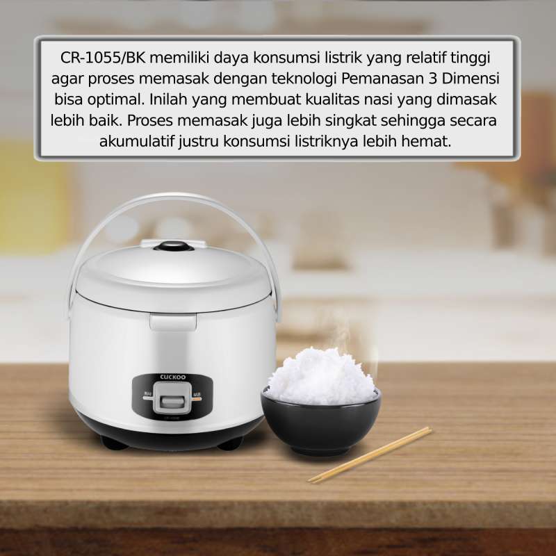 Promo Cuckoo Mechanical Rice Cooker 1.8 L Cr-1055/bk Magic Com Penanak ...