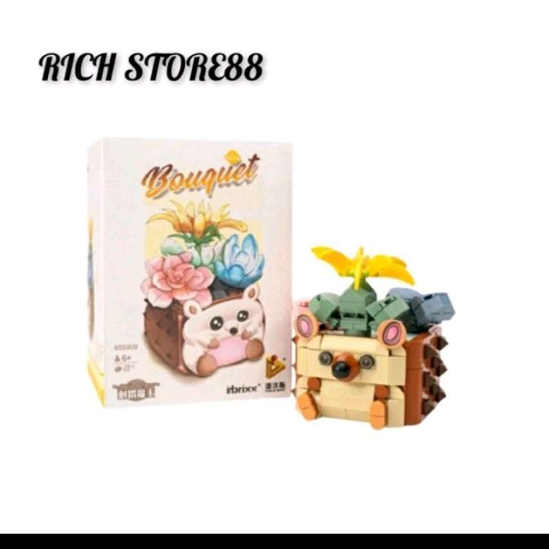 Jual Kkv Bouquet Mainan Lego Pot Bunga Kartun Varian Hedgehog Majic ...