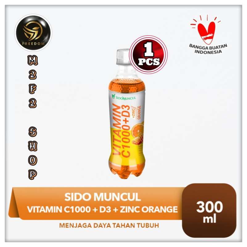 Jual Sido Muncul Vitamin C1000 + D3 Zinc Orange Botol Pet - 300 Ml ...
