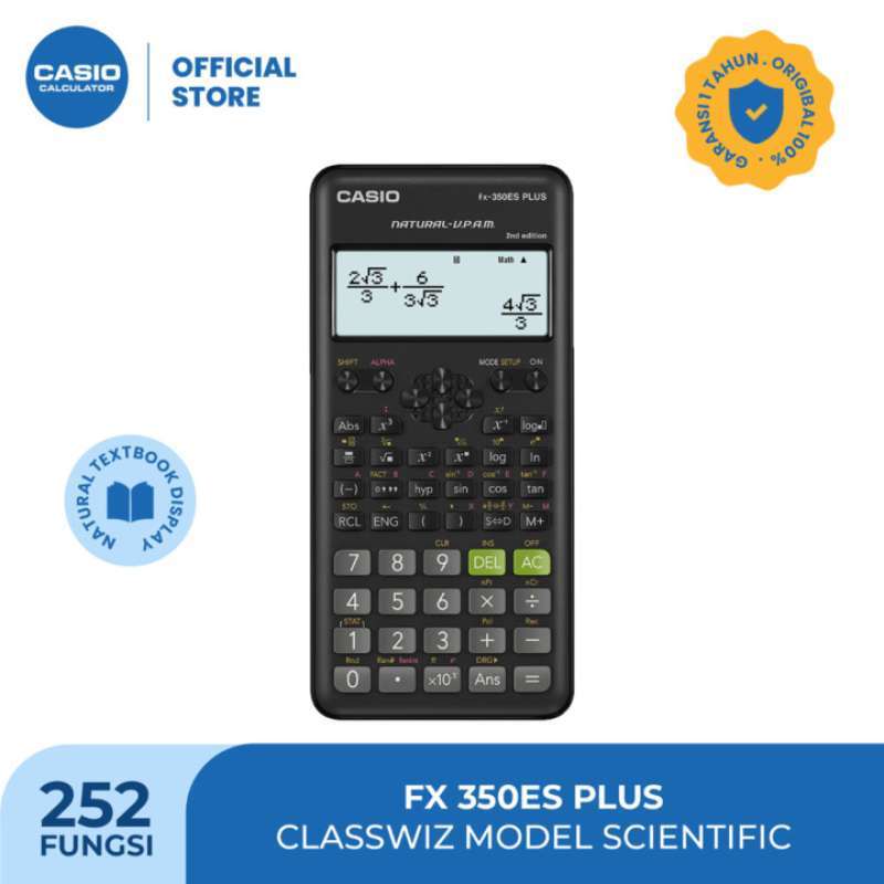 Promo Kalkulator Sekolah/kampus Casio Fx-350es Plus Diskon 23% Di ...