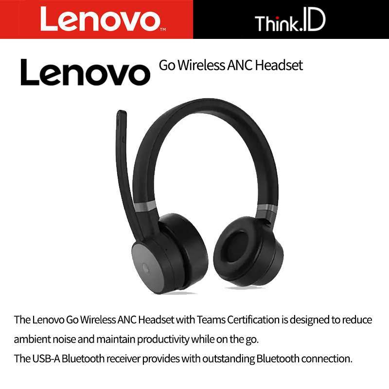 Jual Lenovo Go Wireless Anc Headset Thunder Black 4xd1c99221 Di Seller ...