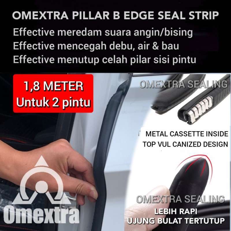Jual Edge Pillar B Seal Strip Omextra Karet Peredam Suara Pintu Mobil ...