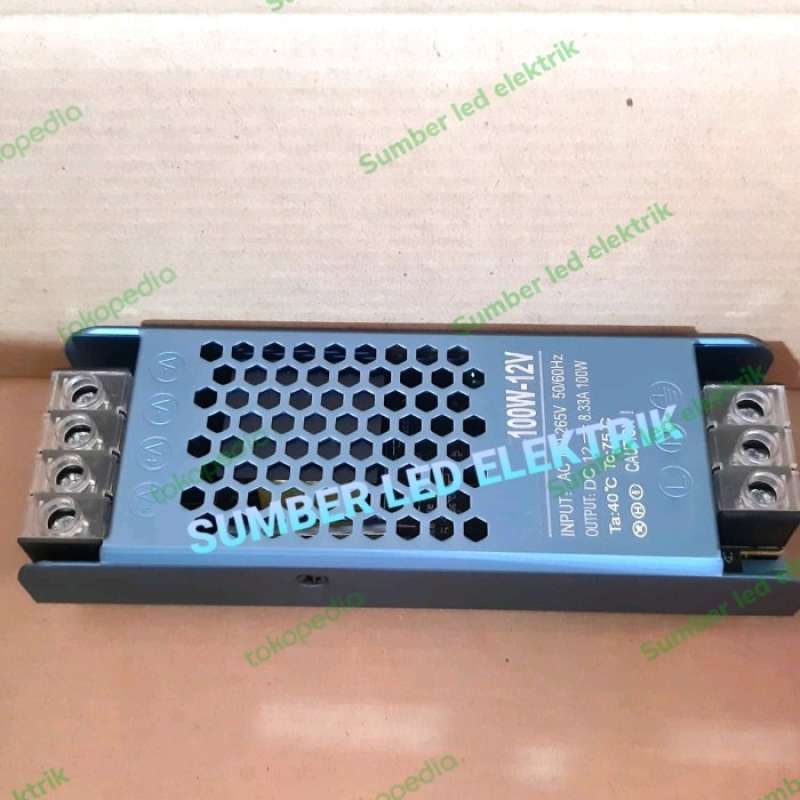 Promo power supply. trafo indoor 12V. 8.33A. 100w. 100Watt travo indoor 12v. Diskon 9% di Seller ...