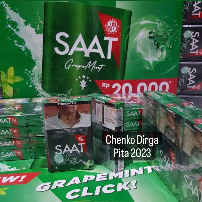 Jual Saat Grape Mint Click Rokok Filter - 16 Batang / Bungkus / Slop ...