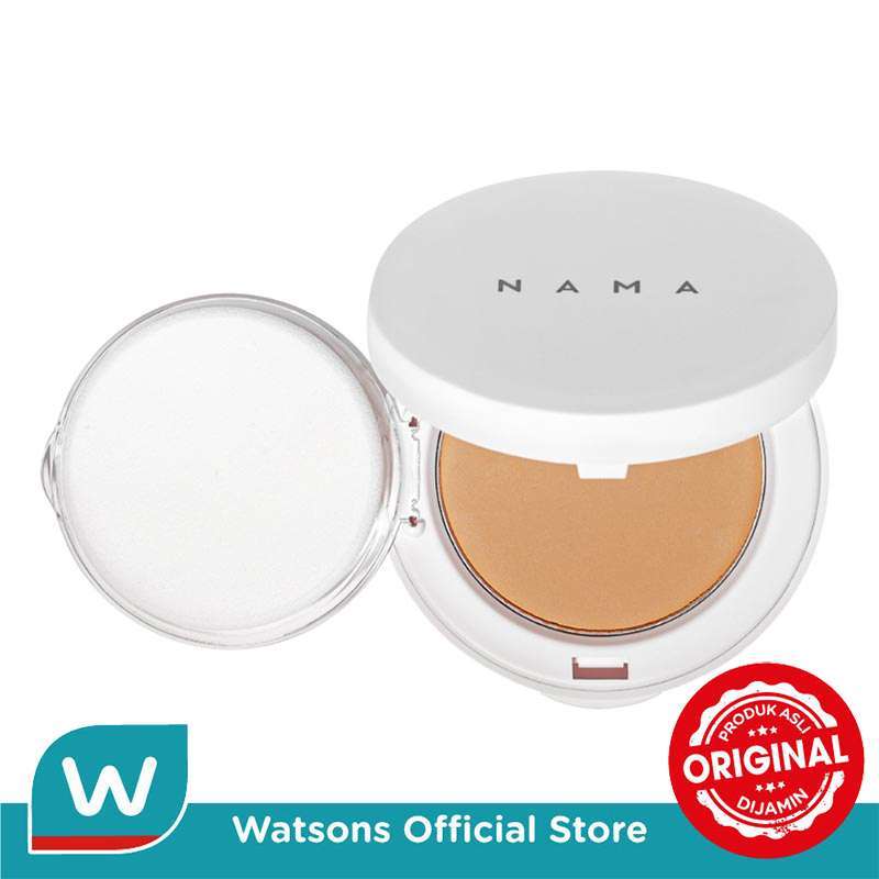 Promo NAMA Power Powder Matte Finish Compact Warm Sand Diskon 30% di ...