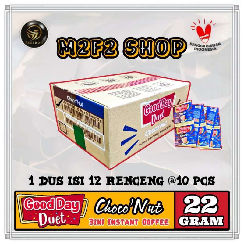 Promo Kopi Good Day Duet Choco Nut 3in1 Sachet - 22 gr (Kemasan Karton ...