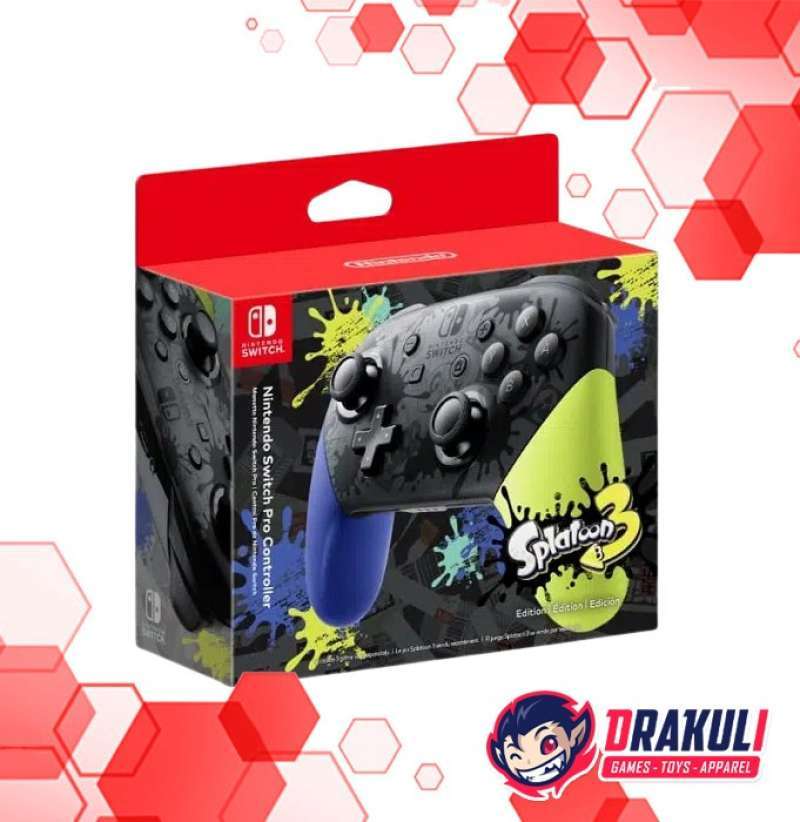 Jual Nintendo Switch Pro Controller Splatoon 3 Edition Di Seller Gadget ...