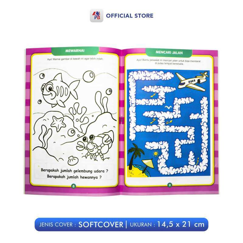 Jual Buku Belajar Anak / Activity Book Mengenal Angka 1 - 8 Metode ...