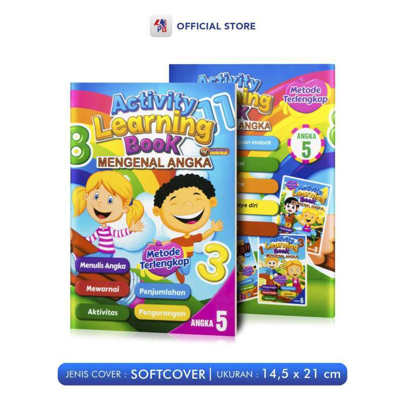 Jual Buku Belajar Anak / Activity Book Mengenal ANGKA 1 - 8 Metode ...