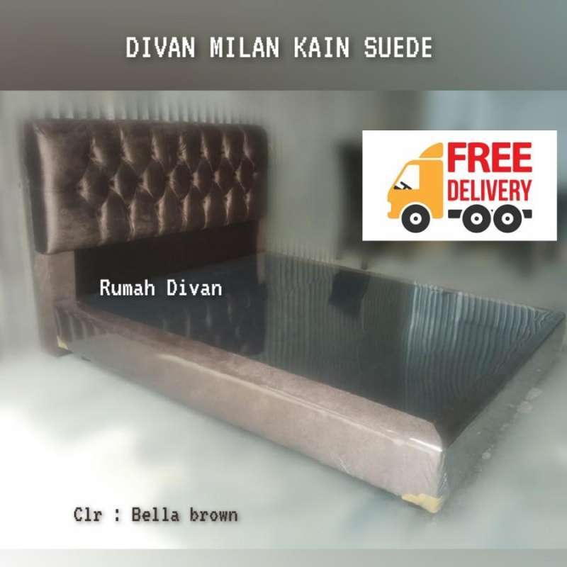 Jual RUMAH DIVAN DIPAN TEMPAT TIDUR MODEL SANDARAN MILAN KAIN SUEDE ...