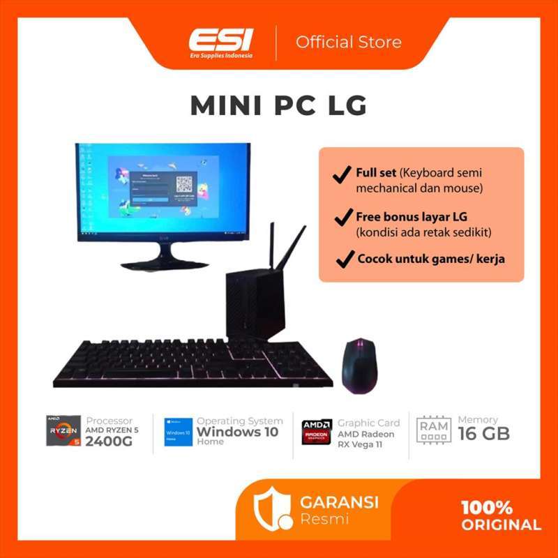 Jual Lg Pc Mini W10 Amd Ryzen 5 2400g Radeon Vega Graphics Ram 16gb Di ...