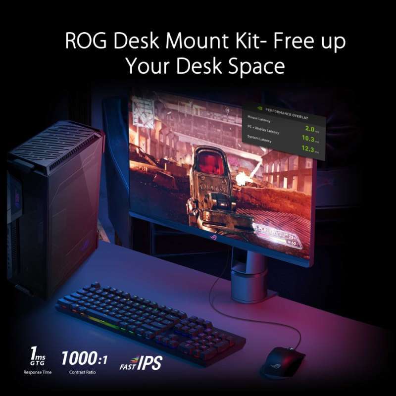 Jual Asus Rog Swift Pg259qnr Gaming Monitor 24.5 With Rog Desk Mount ...
