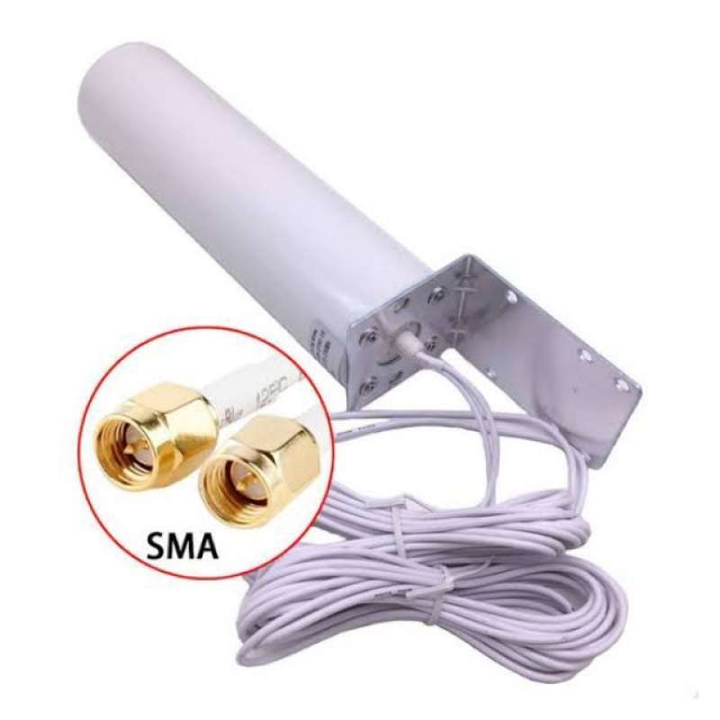 Promo Antena Modem Router GSM Wifi 4G LTE Outdoor SMA Male 15 Meter ...