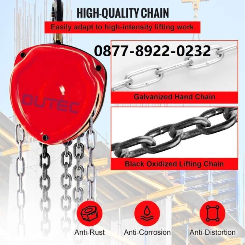 Jual Katrol / Chain Block / Takel 1 Ton X 6 Meter Dutec Di Seller ...