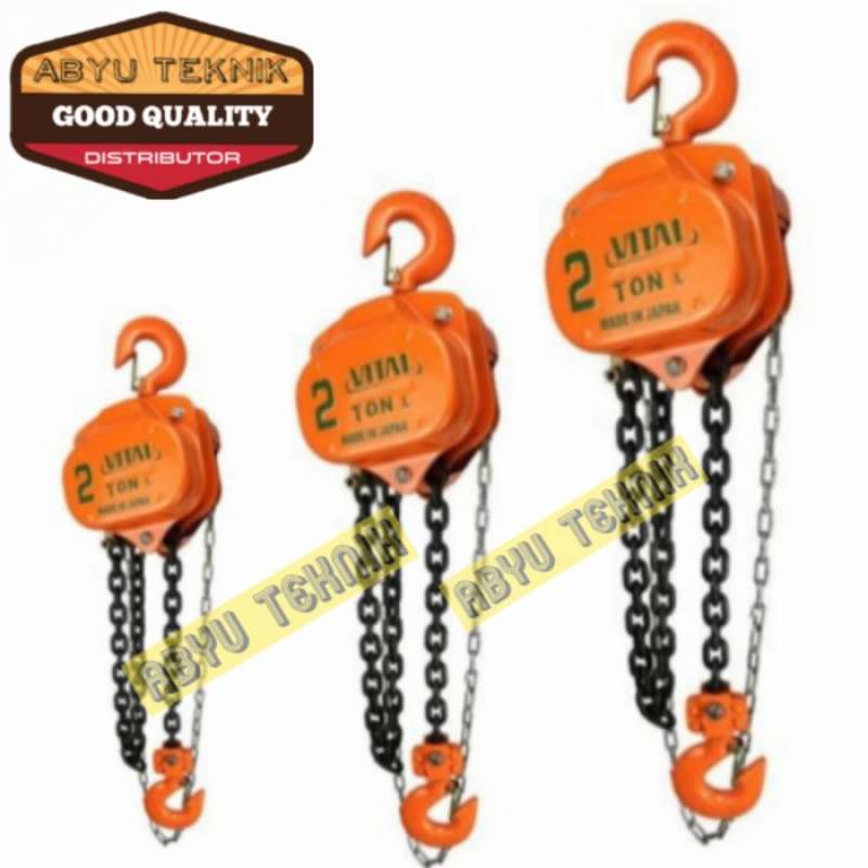 Promo TAKEL MURAH CHAIN BLOCK 2 TON x 3M TAKEL MANUAL MEREK VITAL ...