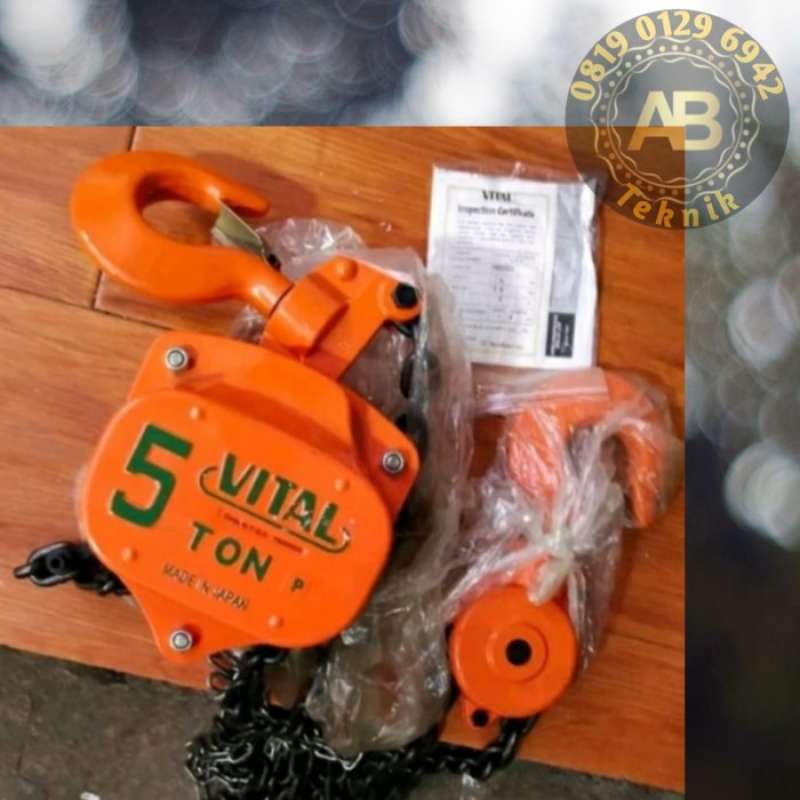 Jual (ab)takel Vital Vp5. 5 Ton X 3 Meter Chain Block Cenblok Katrol ...