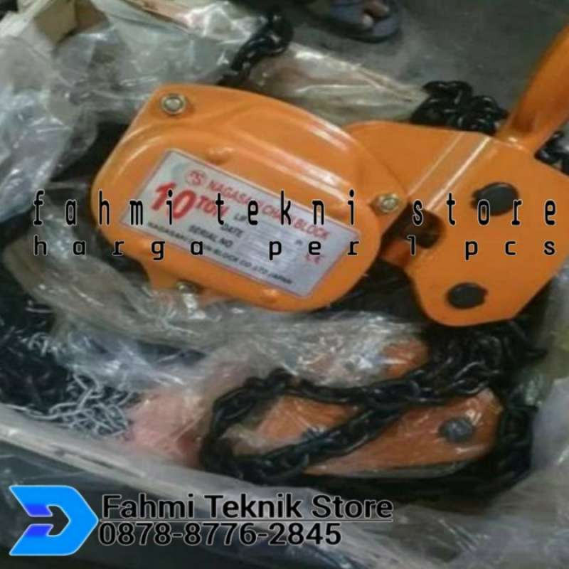 Promo Chain Block 10 Ton × 5 Meter NAGASAKI Chainblock Takel 10T × 5M ...
