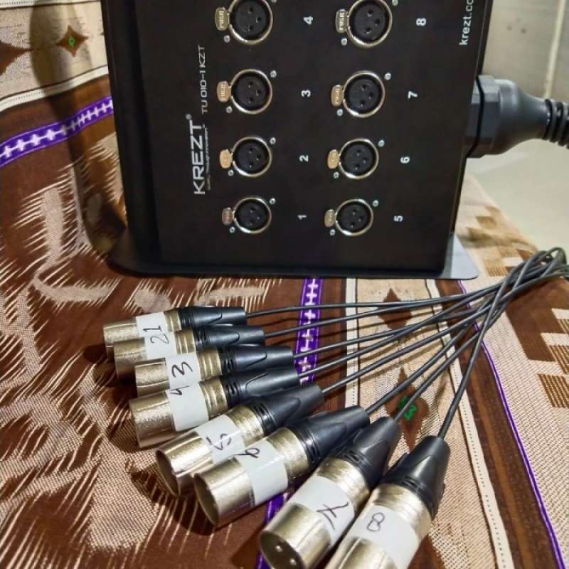 Jual Kabel Snake 8 Channel Komplit + Stage Box Krezt 20 Meter Di Seller ...