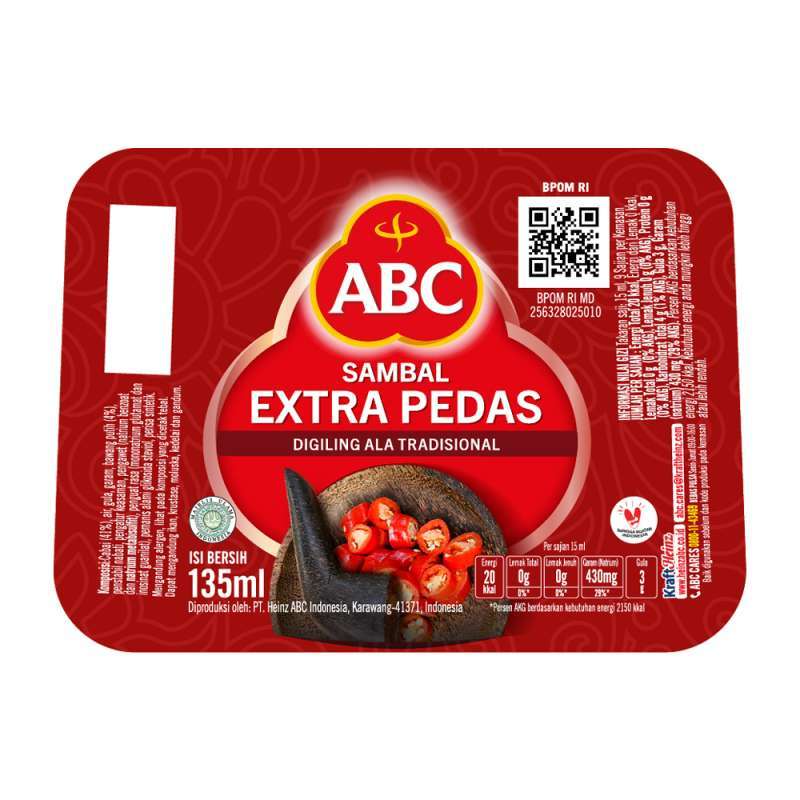 Jual Abc Sambal Extra Pedas 135 Ml - Multipack 12 Pcs Di Seller Abc ...