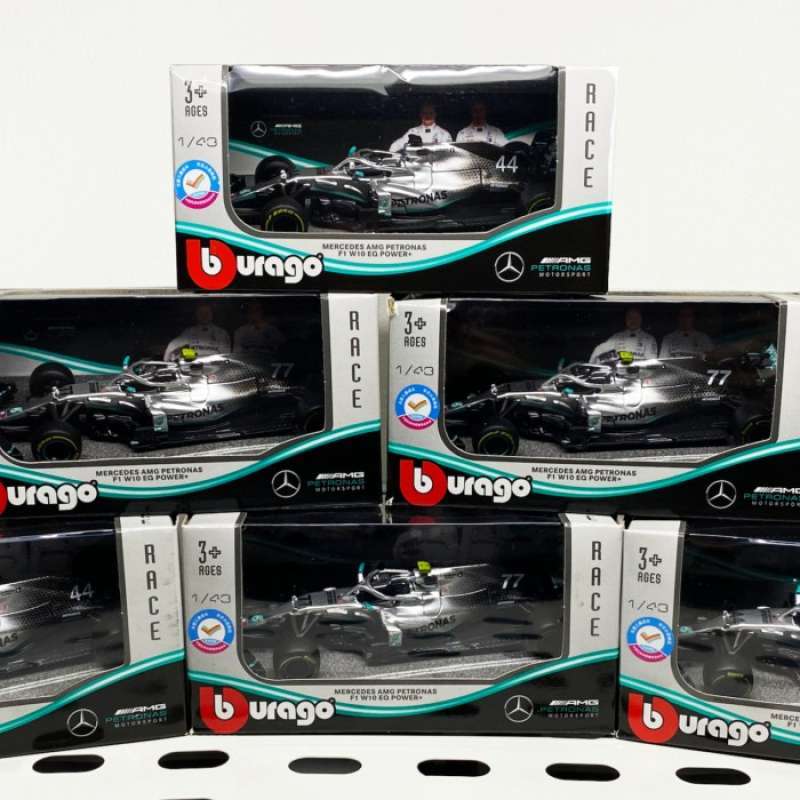 Promo Diecast 1/43 Bburago F1 Mercedes-AMG W10 - 2019 Formula 1 (Window Box) Diskon 23% di ...