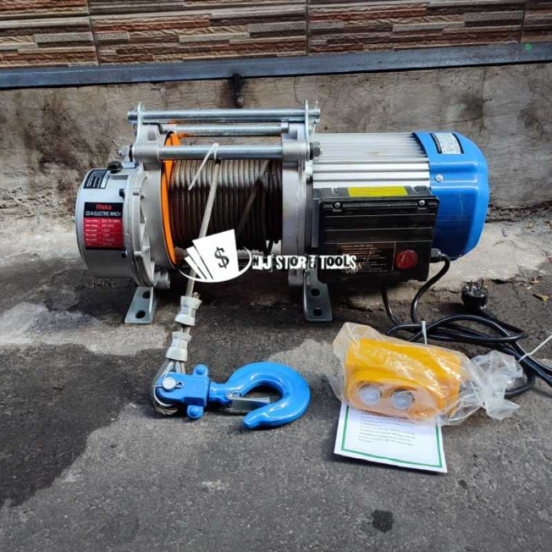 Promo Katrol Electric winch hoist 1500 kg x 30meter katrol listrik 220 ...