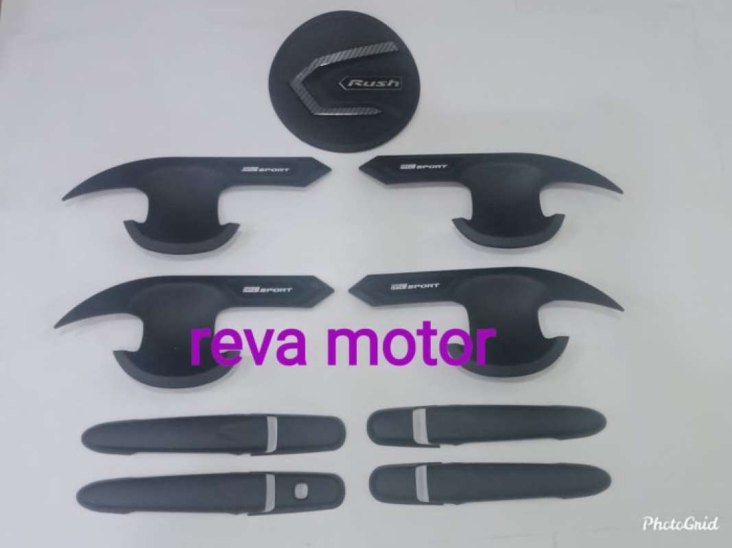 Promo ALL NEW RUSH GR SPORT OUTER HANDLE PINTU MOBIL+TANK COVER HITAM ...