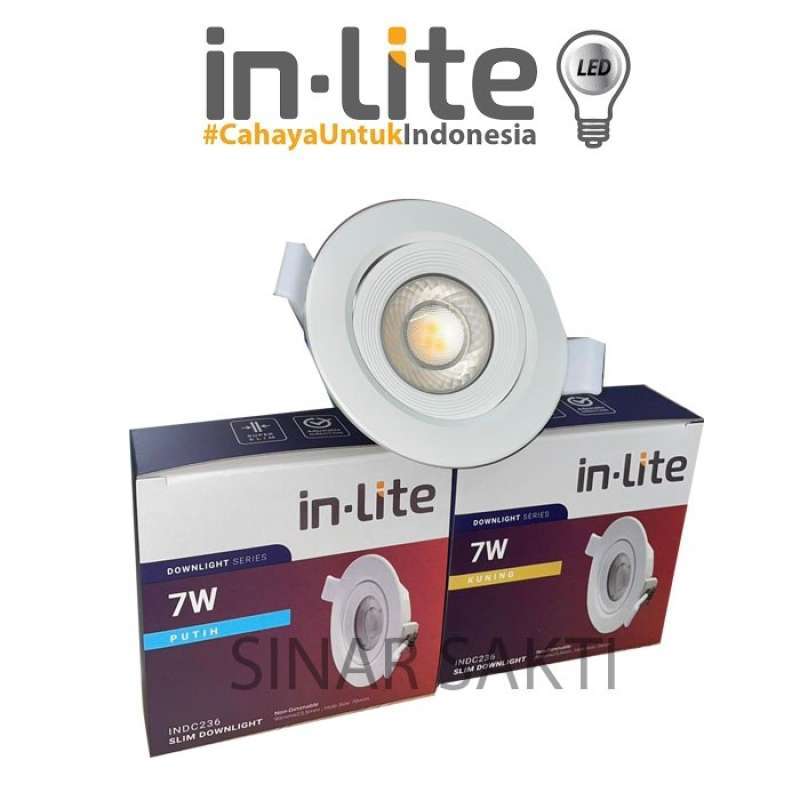 Jual Inlite Lampu Spotlight Slim Led 7W Indc236 Lampu Led Downlight 7 ... Jual Inlite Lampu Spotlight Slim Led 7W Indc236 Lampu Led Downlight 7 ...