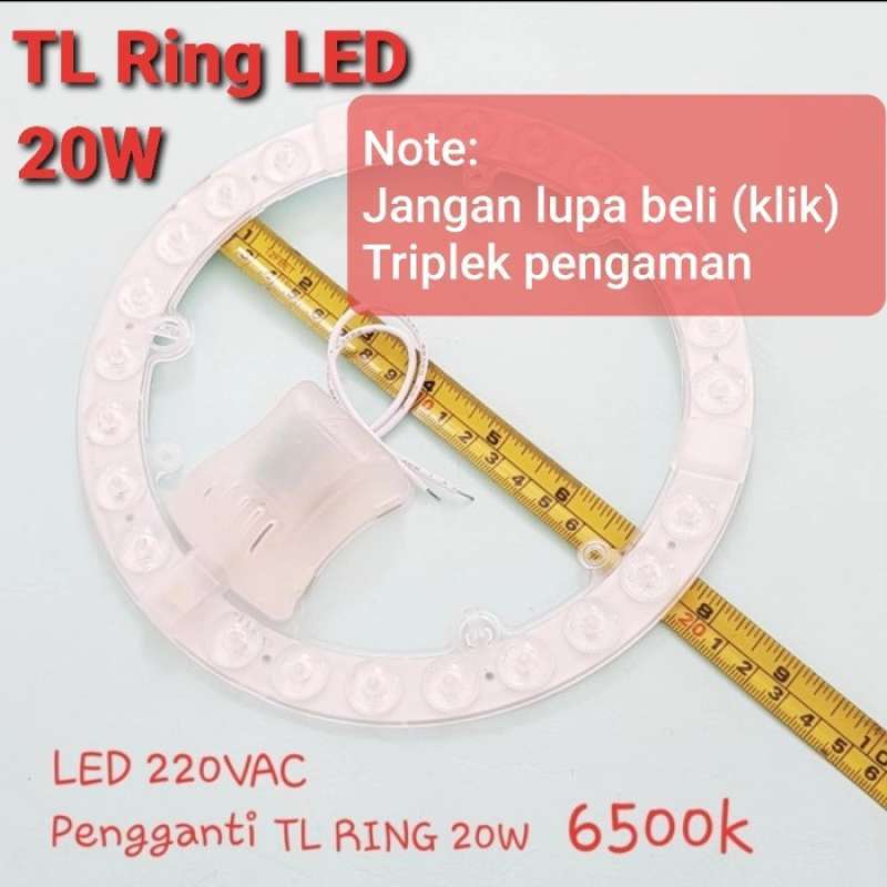 Promo Led Ring 20W-220Vac Pengganti Tld Ring 22W 6500K ( Super Putih ...