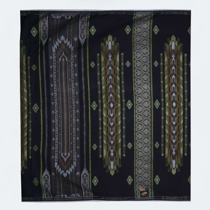 Jual Sarung Atlas Super Premium 980 Motif A9 Jgl Hitam Hijau Di Seller ...