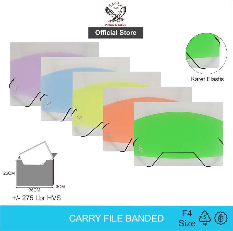 Jual EAGLE FILES Carry File Carry Case Box Map Plastik Tenteng Folio ...