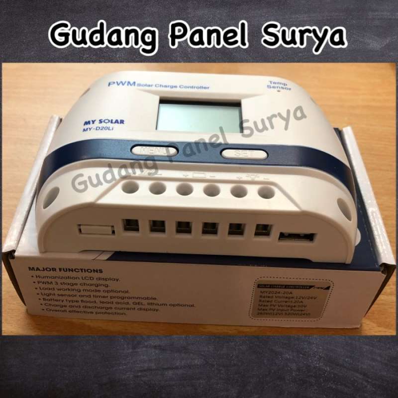 Promo Solar Charge Controller 20a Scc Pwm My Solar Mysolar My-d20li 12v ... Promo Solar Charge Controller 20a Scc Pwm My Solar Mysolar My-d20li 12v ...