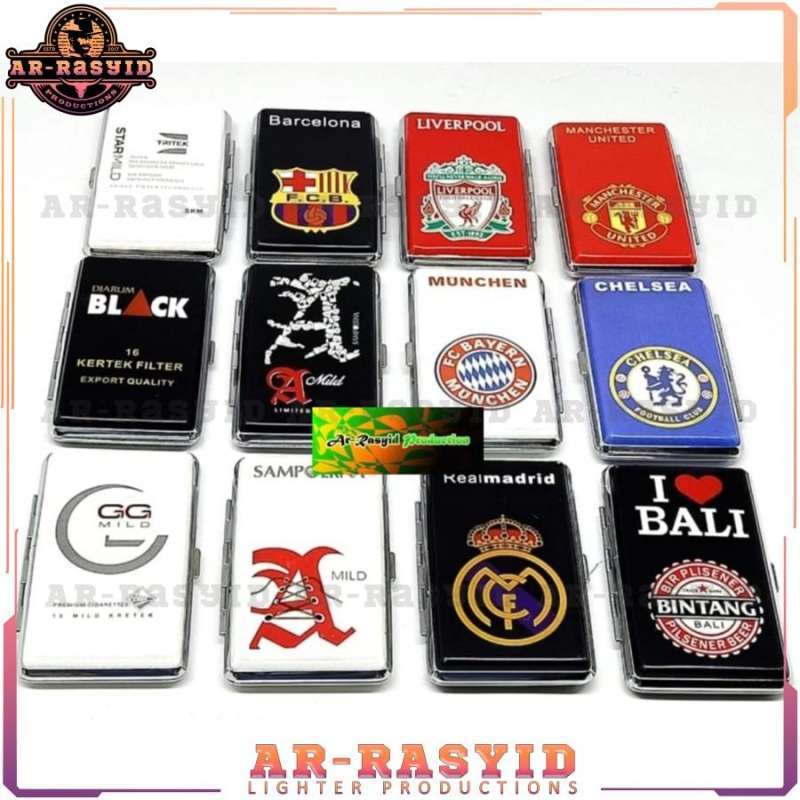 Jual Tempat - Kotak Rokok Kaleng Motif Klub Bola dan Rokok di Seller Ar ...