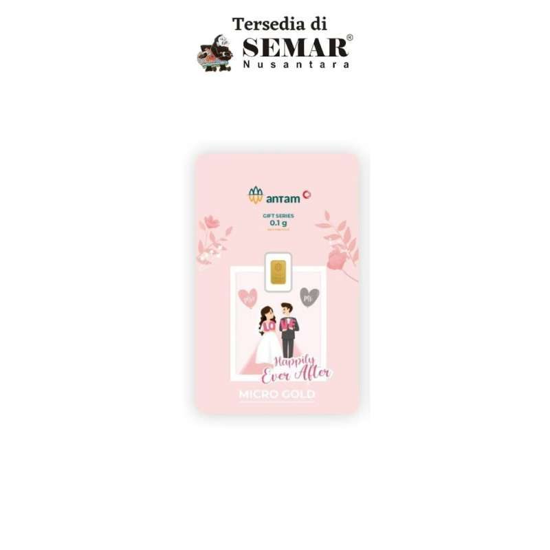 Jual Logam Mulia Antam Micro Gold Wedding Series Emas Batangan Semar ...