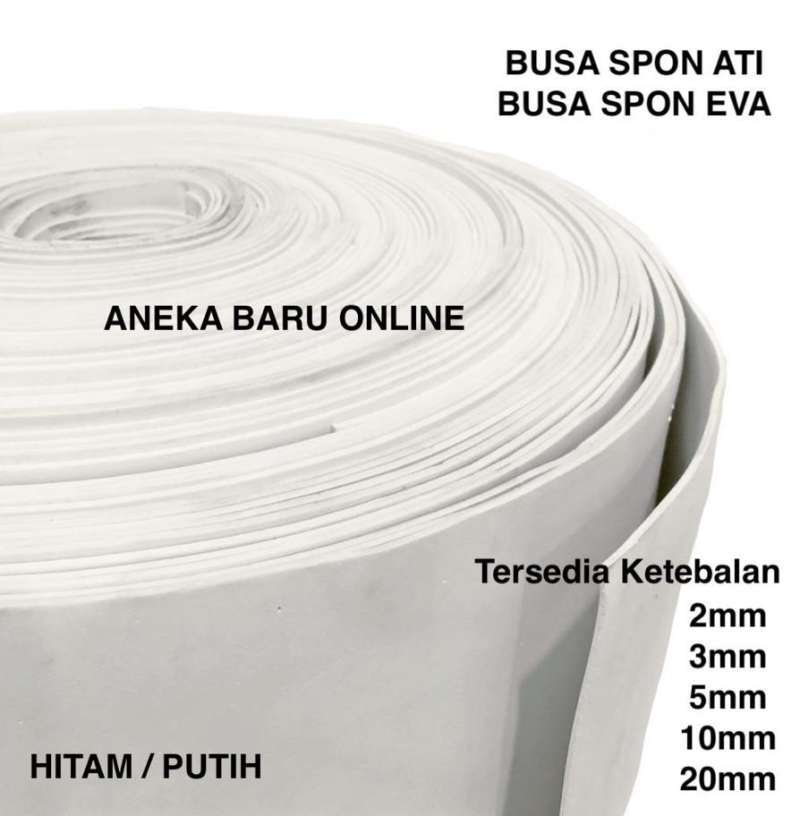 Jual Busa Ati/ Spon Sponge Eva / Busa Sponge Karet Ati Eva - Lembaran ...