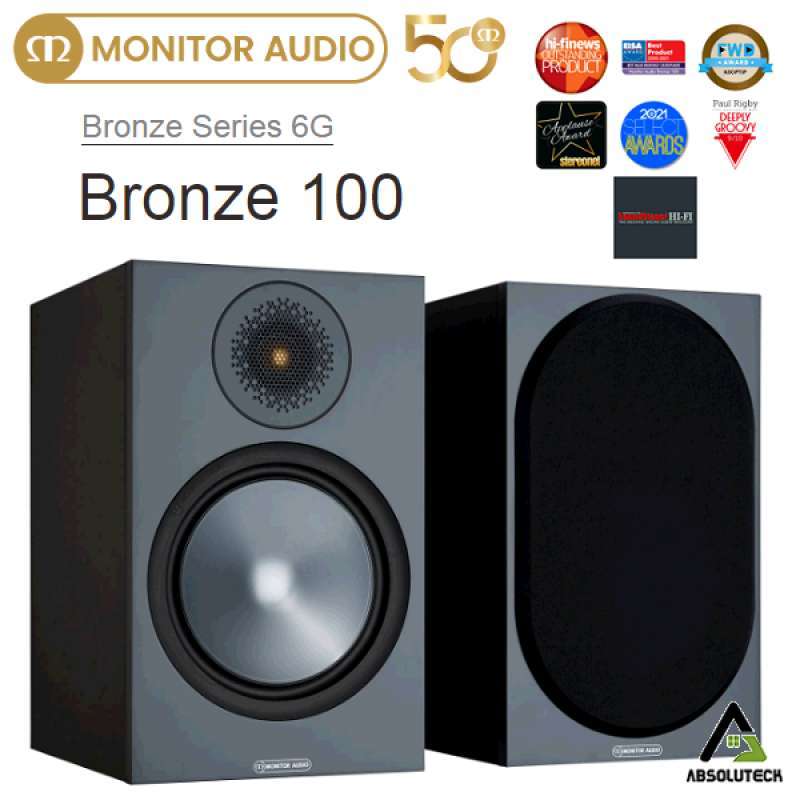 Jual Monitor Audio Bronze 100 Bookshelf .Loudspeaker - Walnut di Seller ...