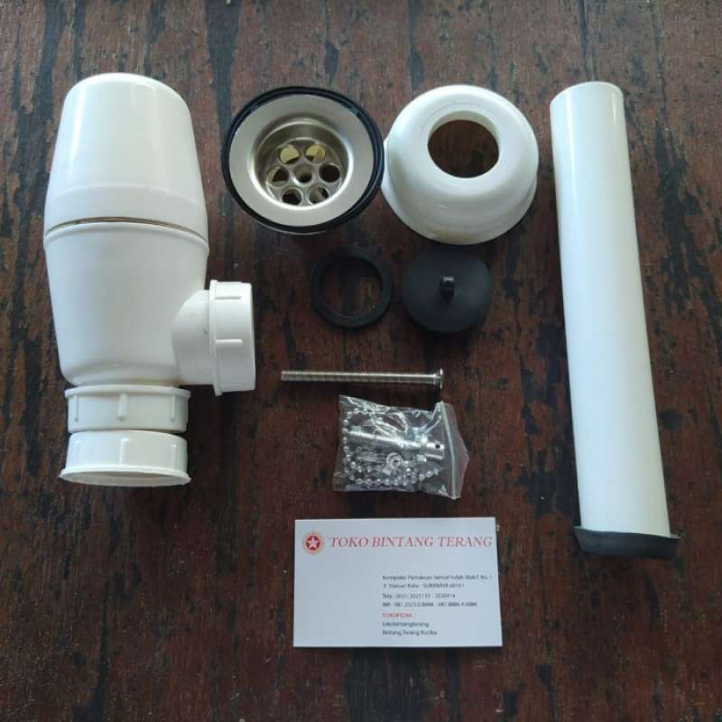 Promo Sifon Wastafel Plastik / Afur Sifon wastafel Diskon 23% di Seller ...
